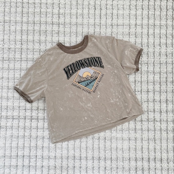 Mighty Fine | Tops | Womens Yellowstone Xl Mighty Fine Crop Top | Poshmark